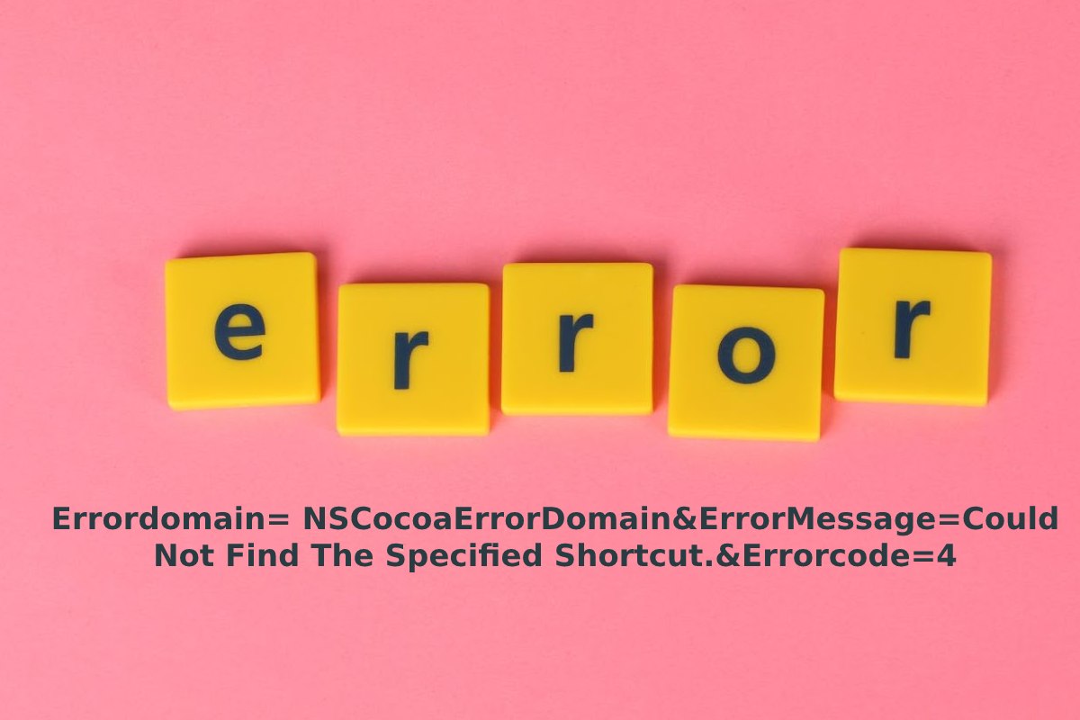 Errordomain Nscocoaerrordomainanderrormessage Opgegeven Opdracht Niet Gevonden Anderrorcode 4